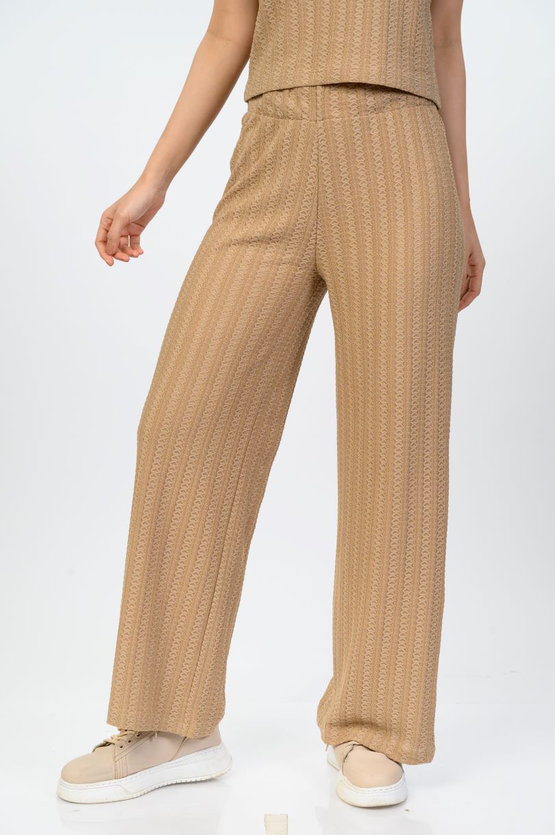 Ladies Structured Lace Co-ord Set - Classic Top & Flare Bottom ...