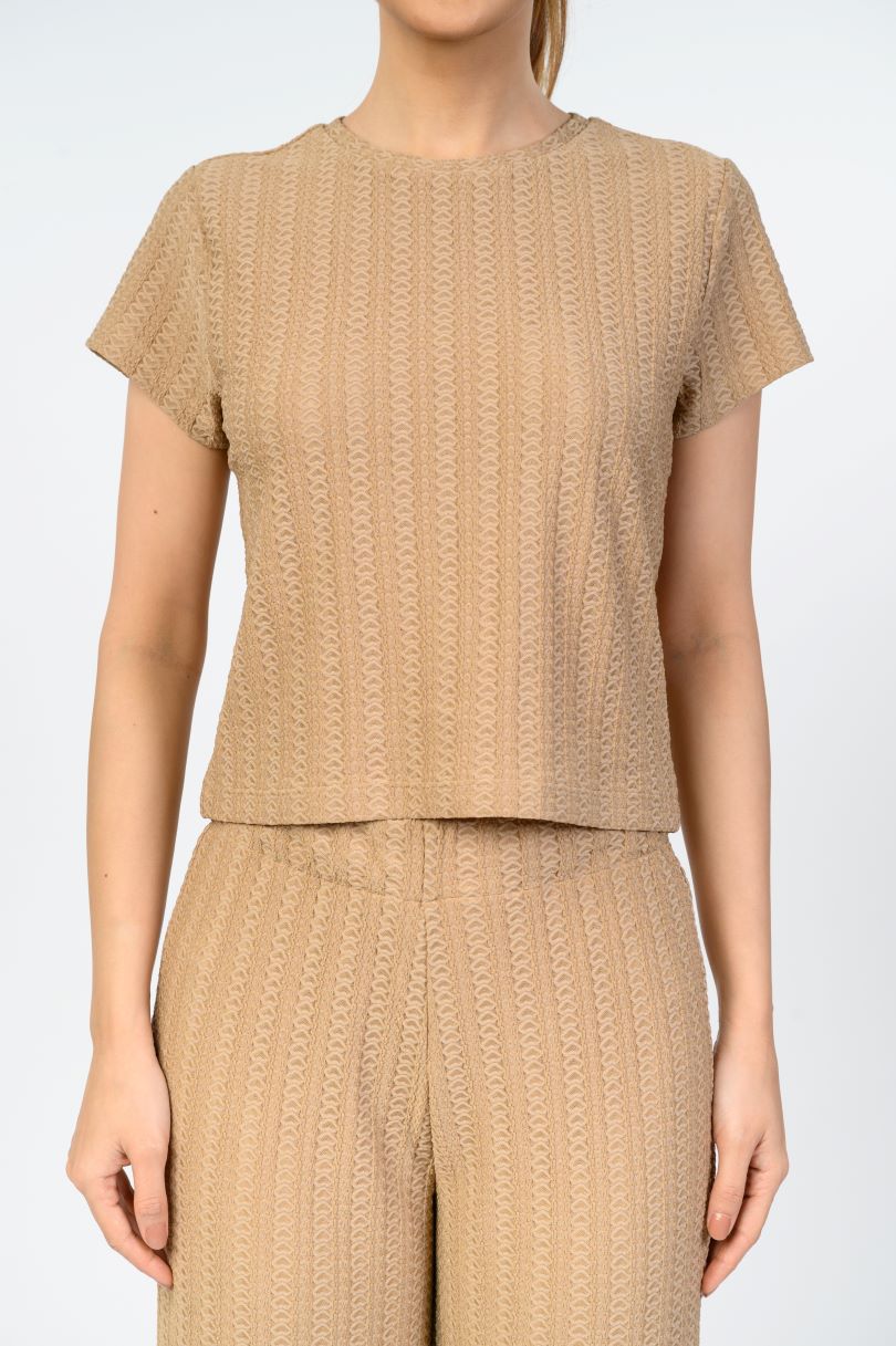 Ladies Structured Lace Co-ord Set - Classic Top & Flare Bottom ...